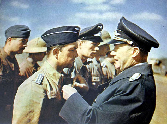 World War II in Color: General Hans Geisler in an Award Ceremony for ...