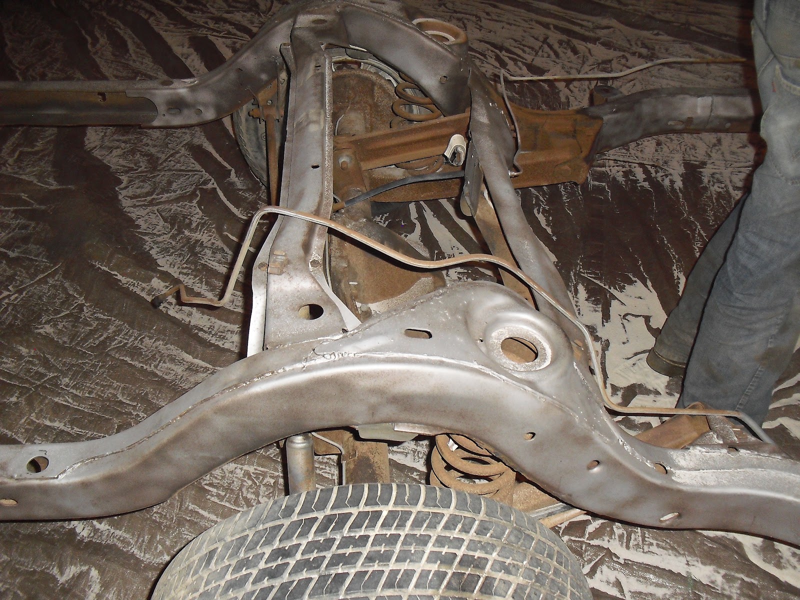 1966 Chevy Impala Build (Senior Project): Sand-Blasting (frame and ...