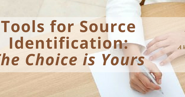 Tools for Source Identification: The Choice is Yours