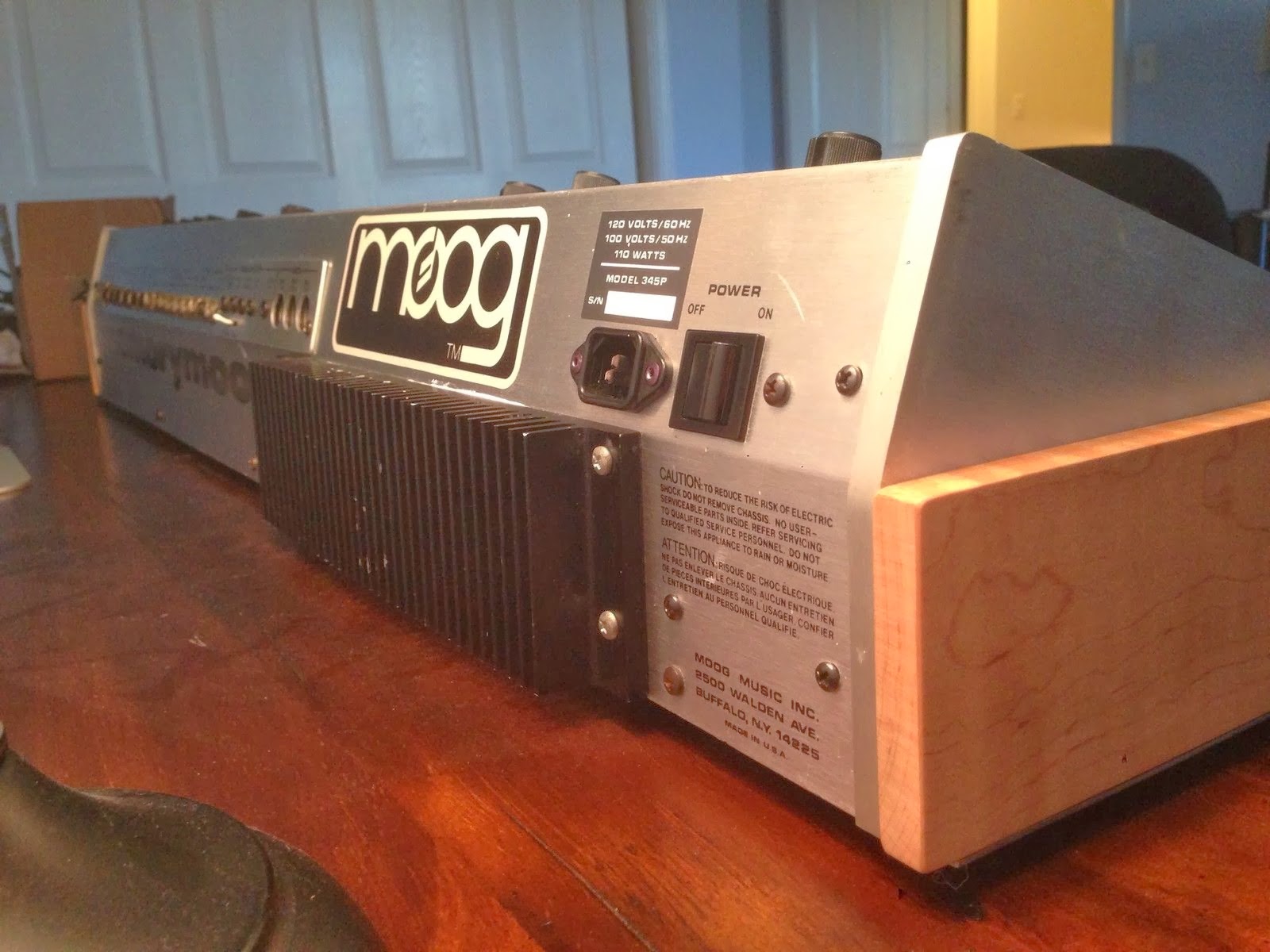 MATRIXSYNTH: Moog Memorymoog Plus Synthesizer with Custom Wood Panelling