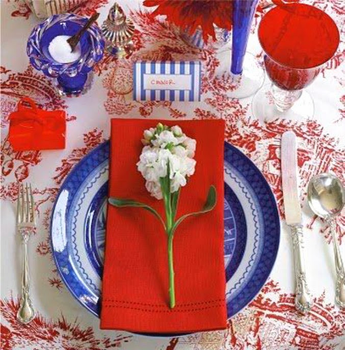 ciao! newport beach: favorite red, white and blue tables