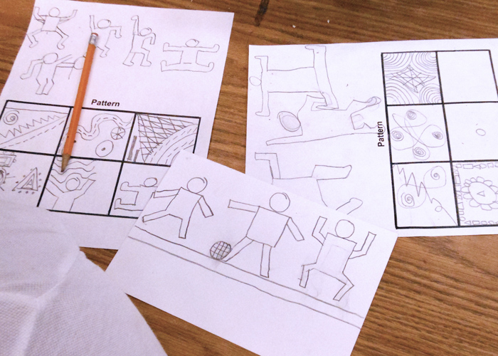 Earl Warren Arts: Fifth Grade: Keith Haring Inspired Figures