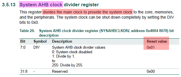 FongArm: AHB Clock frequency