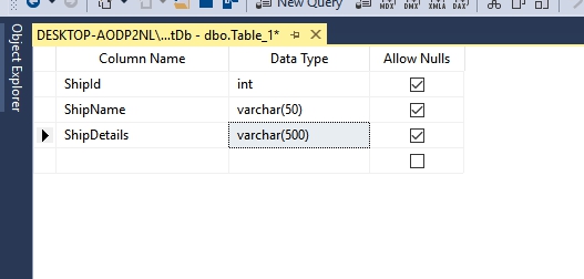 SQL Server tutorial part 2 - DDL (Data Definition Language) - Create Table