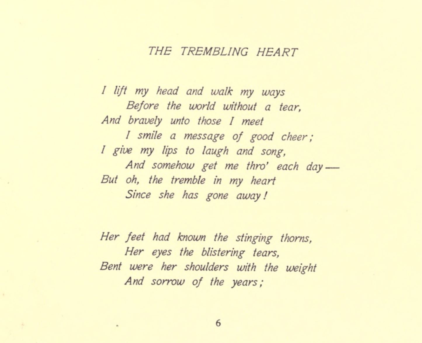 The Ella Higginson Blog: "The Trembling Heart"