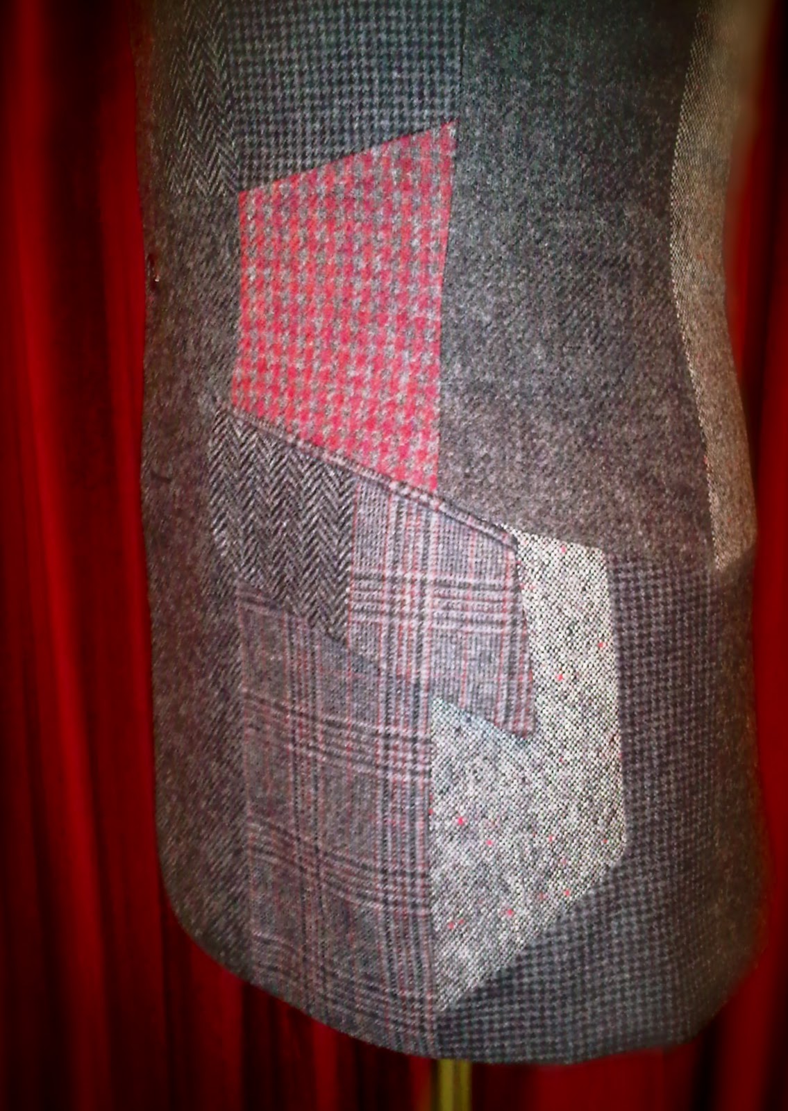 DAVIDE TAUB: Tweed Patchwork Jacket: Finished, 2011