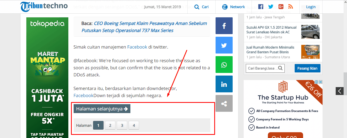Trik Cara Membaca Berita di Tribunnews Langsung Semua Page/Halaman ...