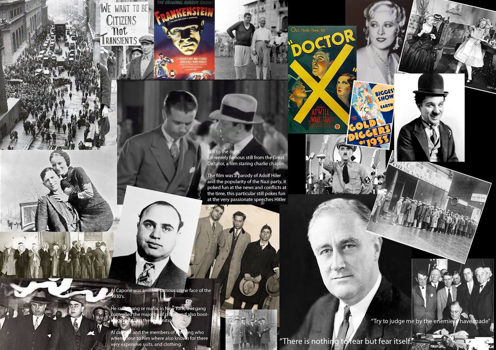 Tom Kiernan's graphics blog: Mood Board for the 1930's Showing social ...