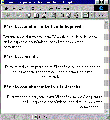 LENGUAJE HTML: Espacio entre líneas