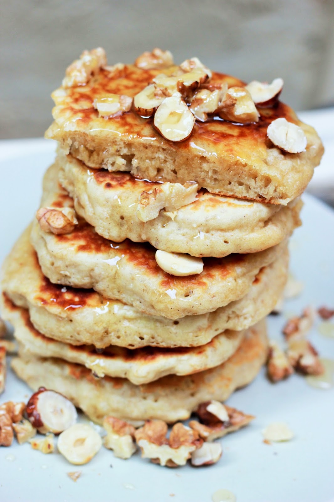 Muesli pancakes : des petites crèpes aux flocons d'avoine et aux pommes ...