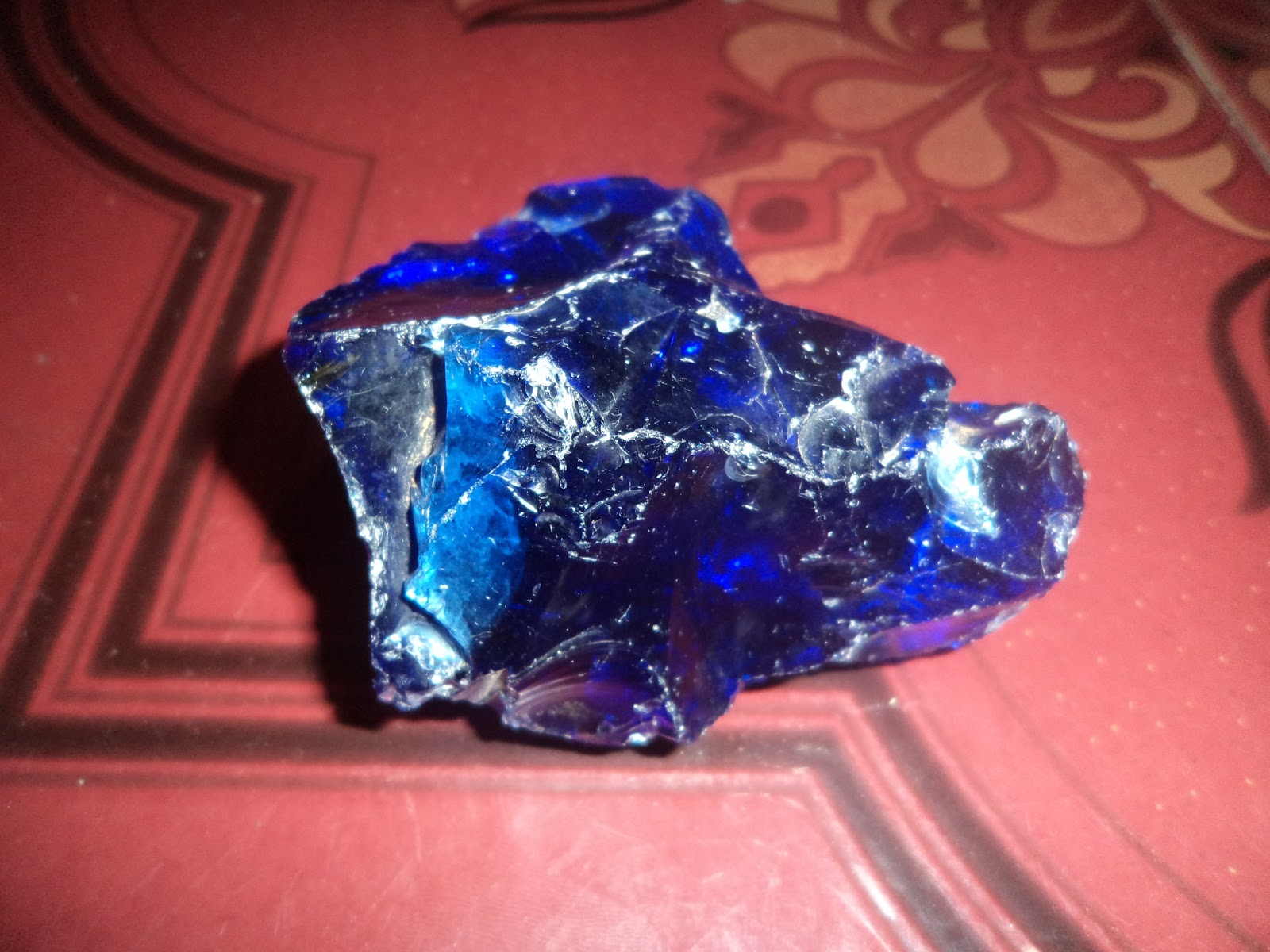 AKIK STONE: Natural Rough Royal Blue Obsidian Code-RRBO 0002