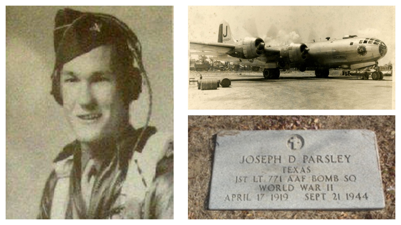 WW2 Fallen 100: WW2 Fallen - B-29 navigator Joseph Parsley