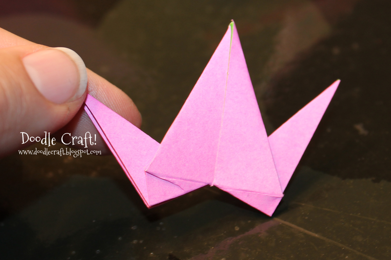 Origami Flapping Paper Crane Mobile!