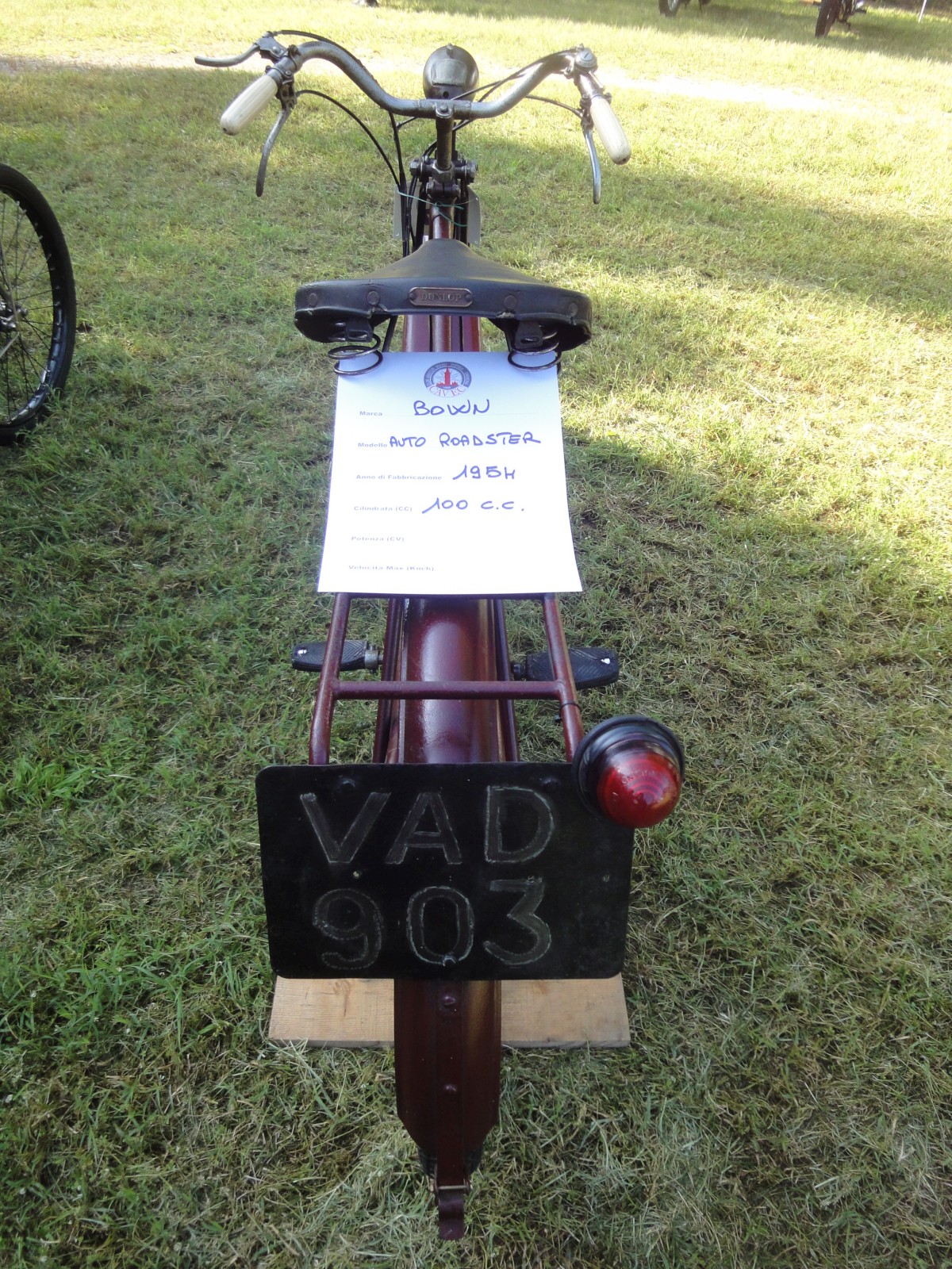 Amici delle Motobici Sottocanna: BOWN Auto Roadster 1954 Motore ...