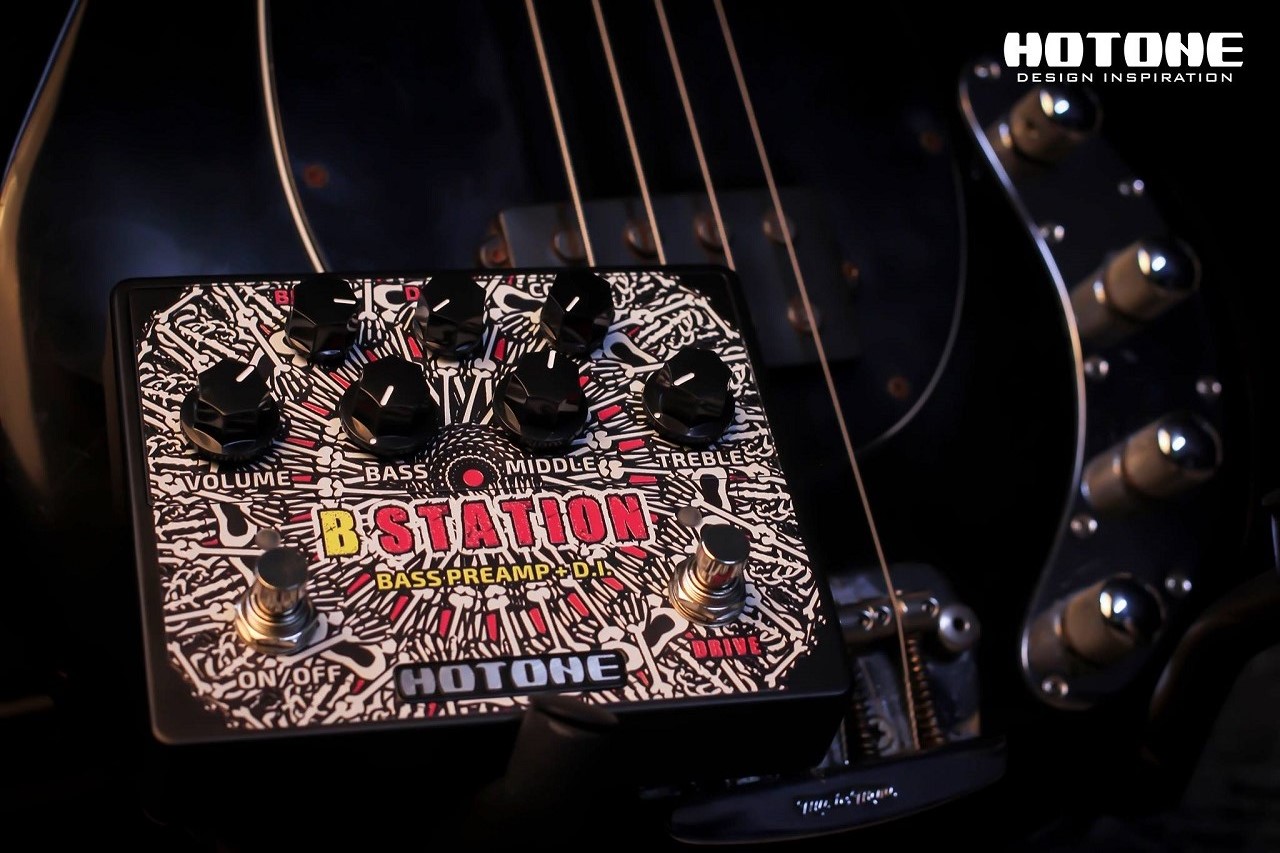 Gear Otaku: Hotone B-Station 発売。3バンドEQ、ブレンド付き歪み、コンプ、DI 搭載のベース用プリアンプ
