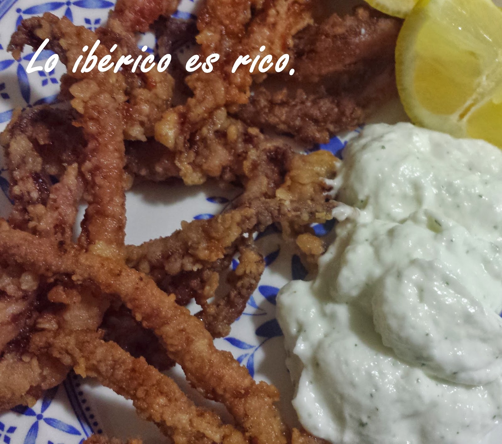 Lo ibérico es rico: Rabas de calamar, receta.