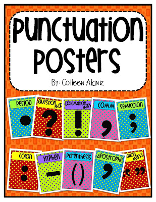 Totally Terrific in Texas: Punctuation Posters-Polka Dot Pizazz