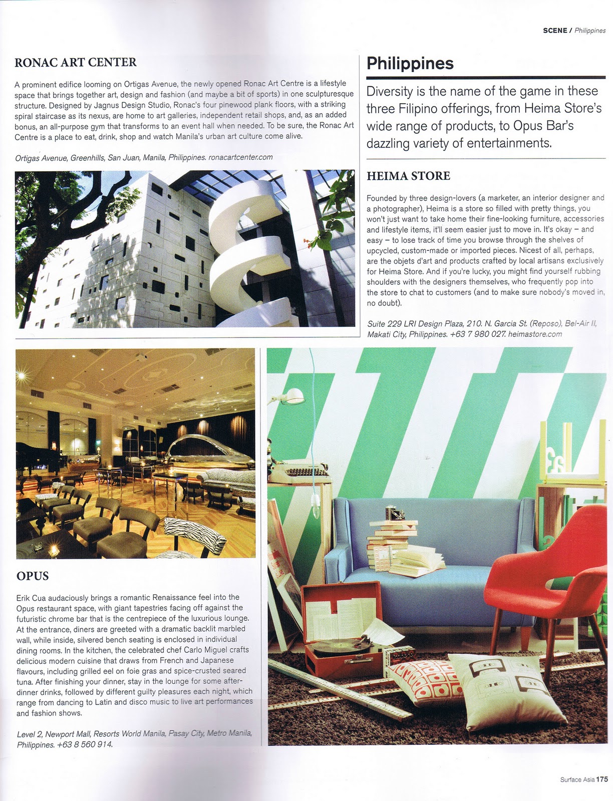 i - first person singular: Surface Asia Magazine | RONAC Art Center by ...