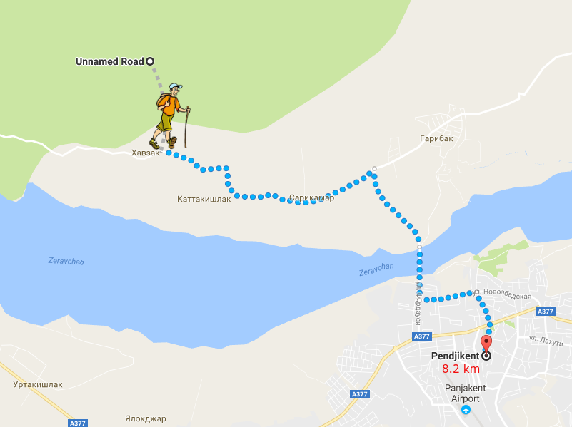 The beautiful walk : Panjakent