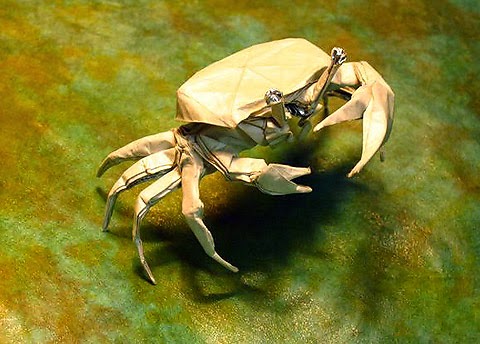 crab origami ~ origami instructions art and craft ideas