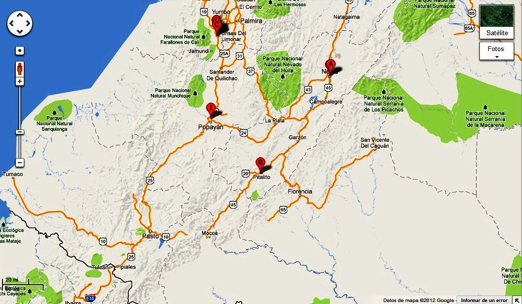 Neiva Huila Colombia: Mapas de Colombia