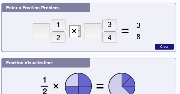 A visual tool to illustrate fraction multiplication