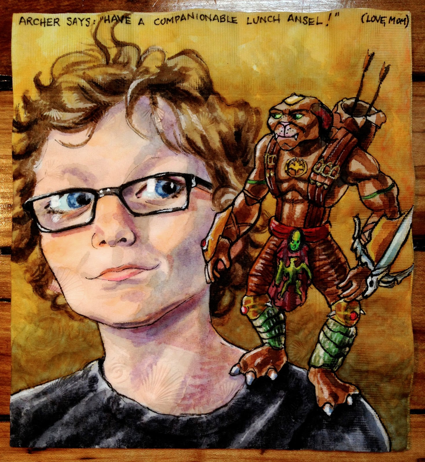 Daily Napkins: Archer The Gorgonite From Small Soldiers