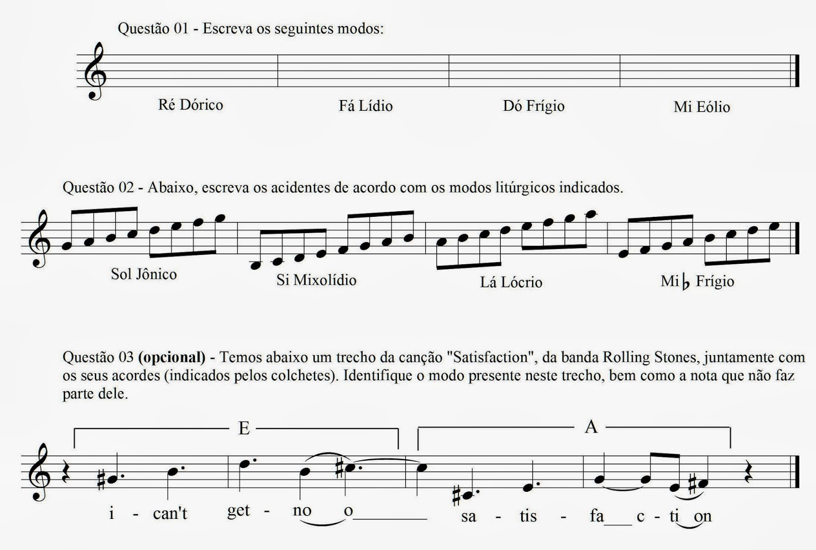 Teoria da Música I, II, III e IV: T3 - E7: Modos Litúrgicos