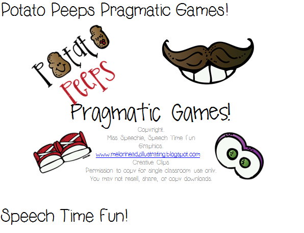Potato Peeps Pragmatic Games! - Speech Time Fun: Speech and Language ...