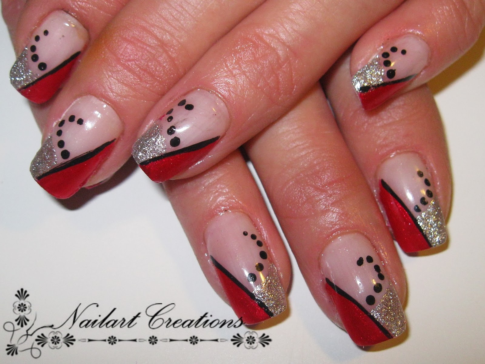 Nailart Creations: [Gelnagels] Abstracte Nailart