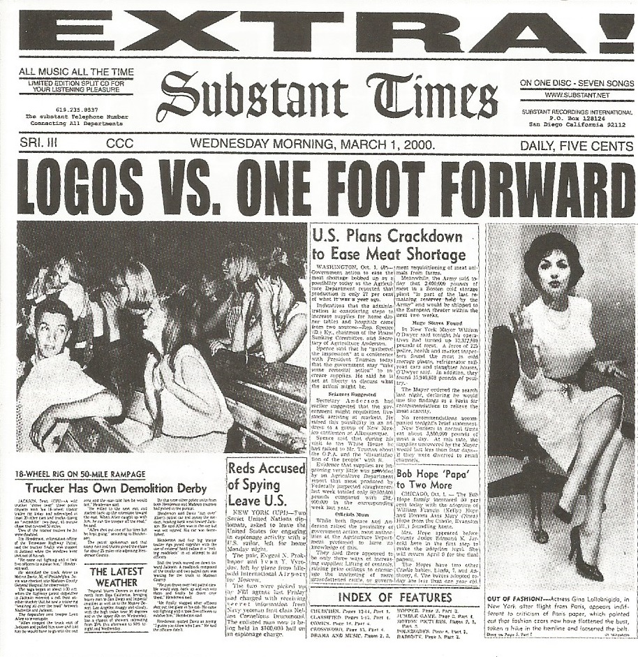 Skate Punk Memories: Logos & One Foot Forward - Logos Vs. One Foot ...