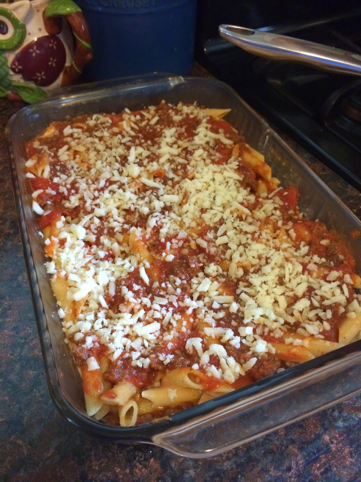 Baked Three Cheese Penne Pasta - The Kitchen Wife