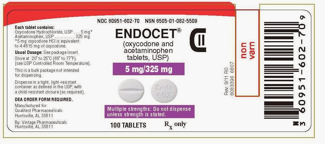 Crazy RxMan: YOU Gave her Endocet, not Oxycodone!