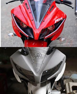 Headlamp Fiberglass Baru Yamaha R15