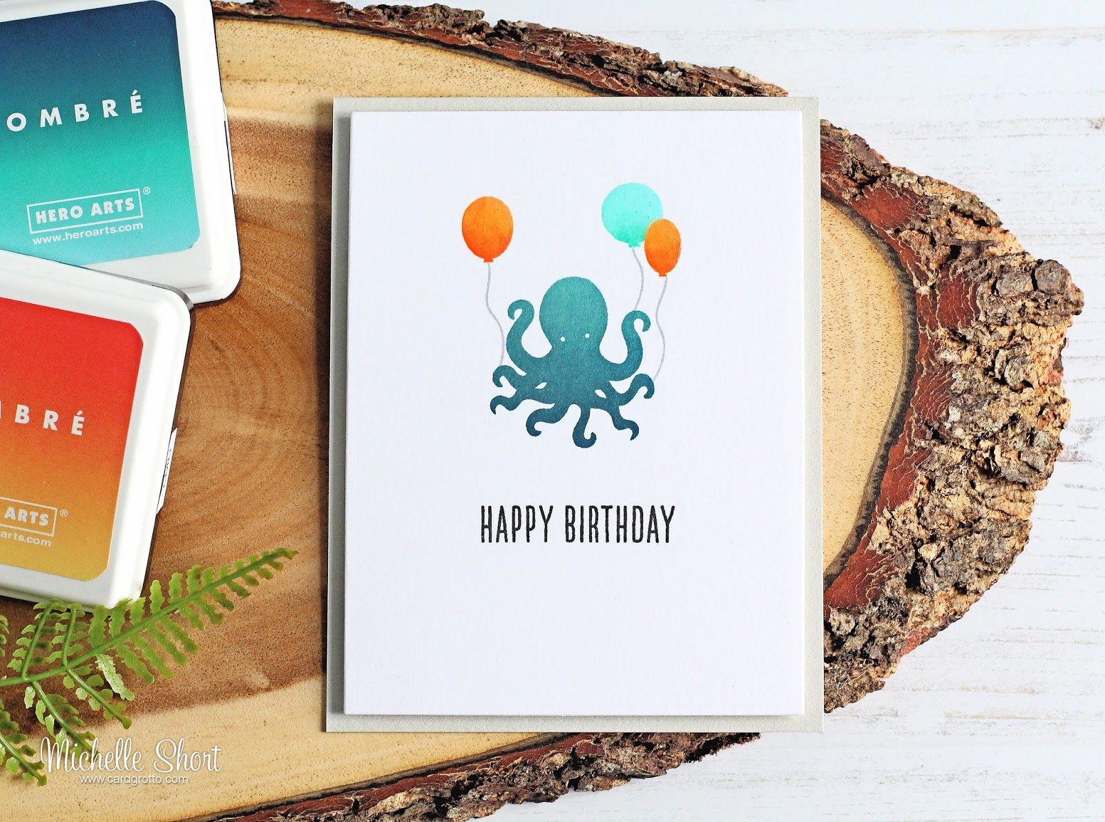 The Card Grotto: Birthday Octopus