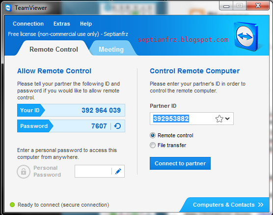 cara remote laptop dengan teamviewer ~ pengertian server dan client