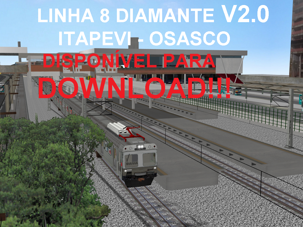 OpenBVE Criações Brasil: Linha 8 diamante v2.0 DOWNLOAD!