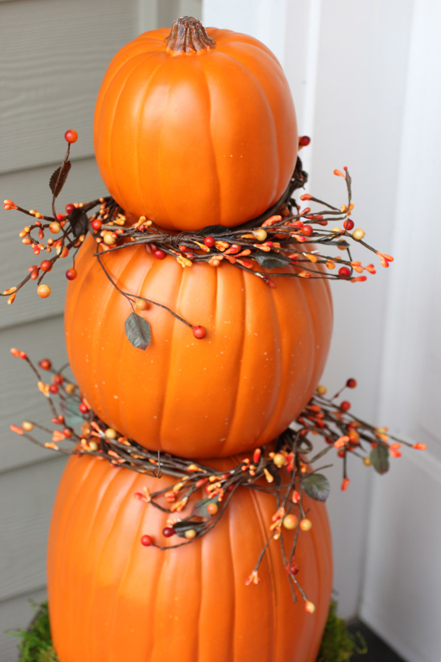 Pumpkin Topiaries - Repeat Crafter Me