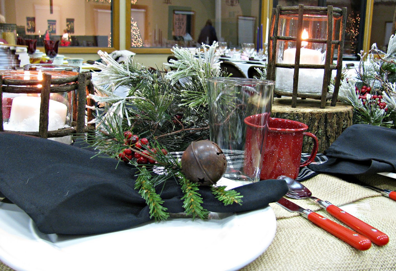 Our Creative Life: Rustic Winter Wonderland Tablescape