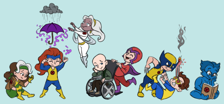 The Art of Danielle Mahaffey: Mini X-Men