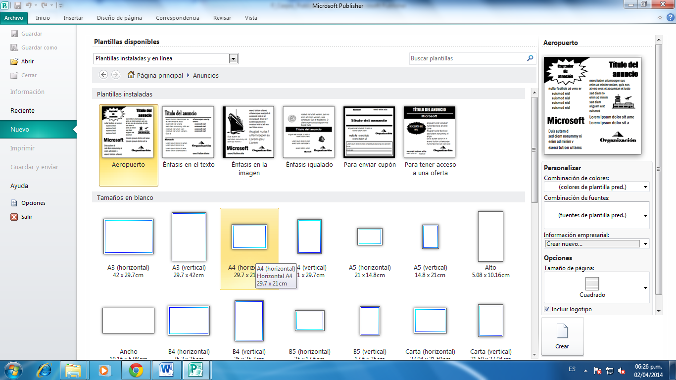 PRACTICAS DE PUBLISHER