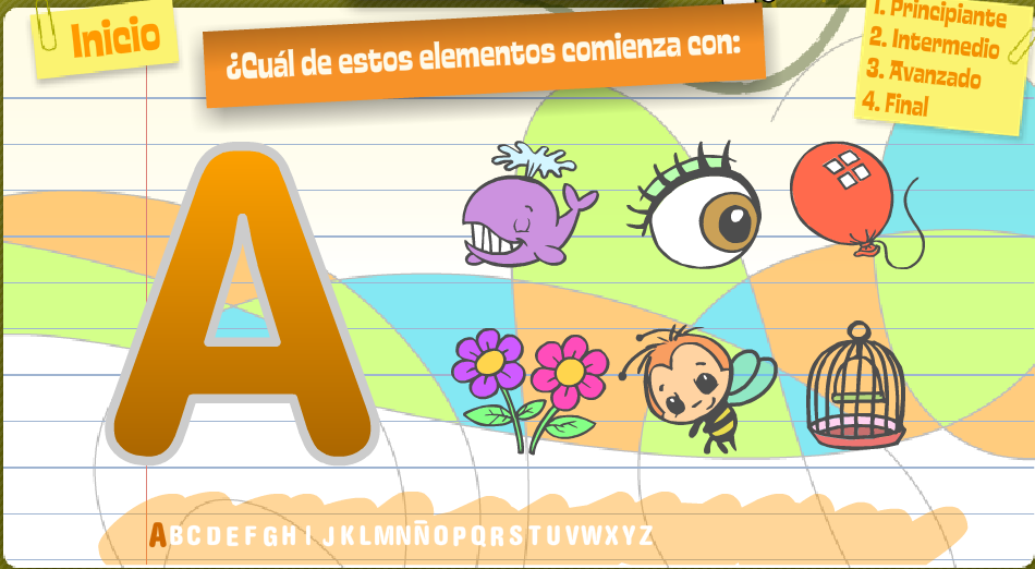 Recursos para Educación Infantil: Juego del abecedario