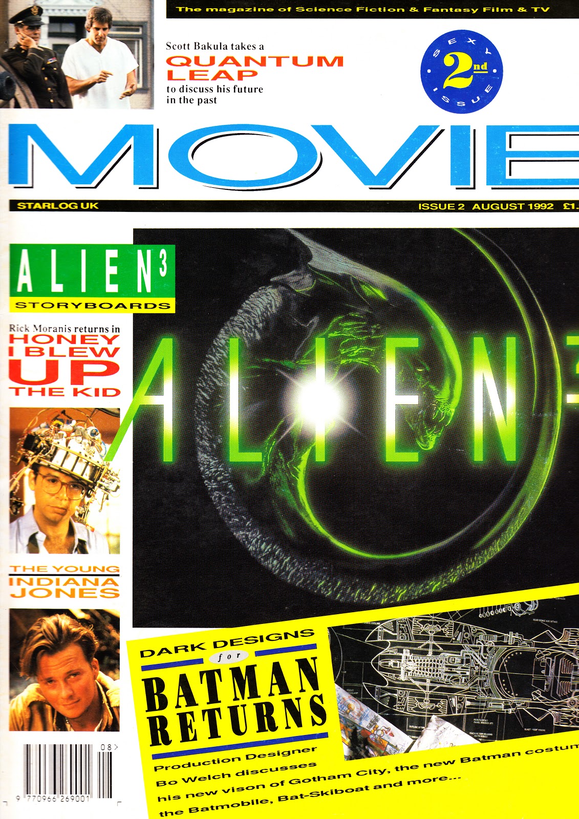 STARLOGGED - GEEK MEDIA AGAIN: 1992: MOVIE MAGAZINE (STARLOG UK)