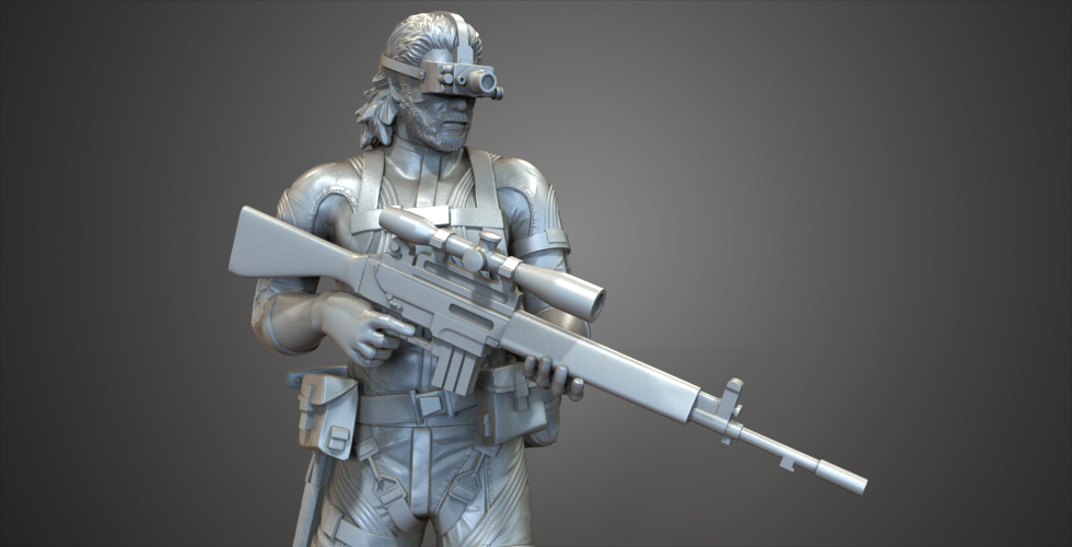 Metal Gear - Big Boss 3D Model | Static | 3D Printing Designs