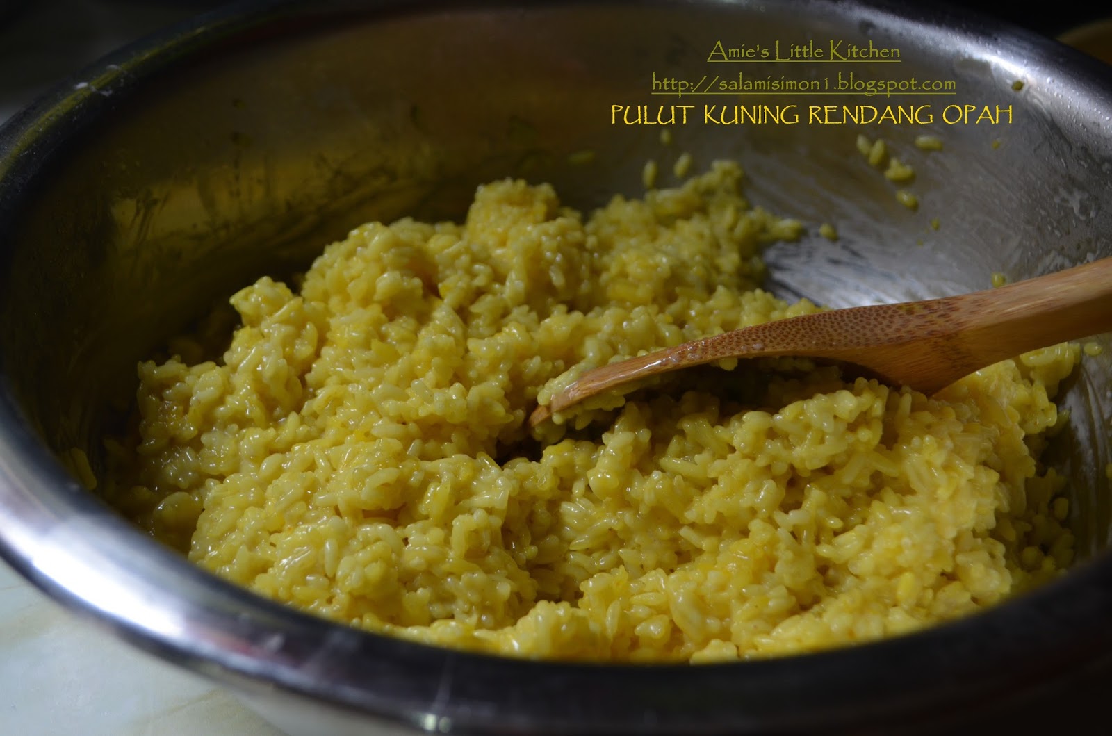 Pulut Kuning Rendang Opah - Amie's Little Kitchen