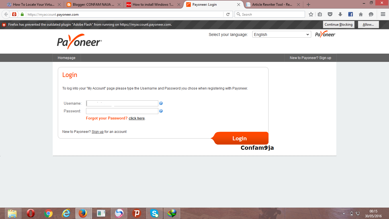 Payoneer Login