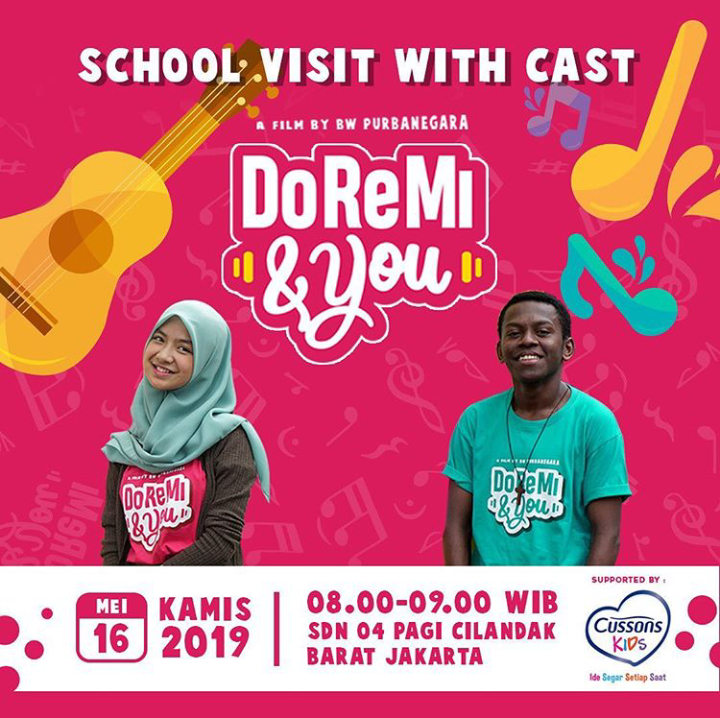 SCHOOL VISIT CAST DOREMI AND YOU AT "SDN 04 PAGI CILANDAK BARAT JAKARTA"
