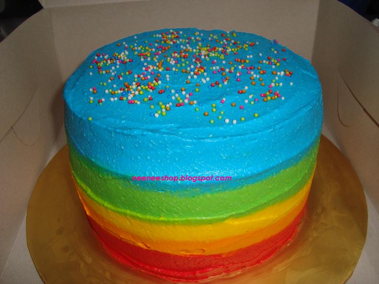 NeeNee Shoppe - Kamunting -Taiping, Perak: Tempahan Kek Rainbow