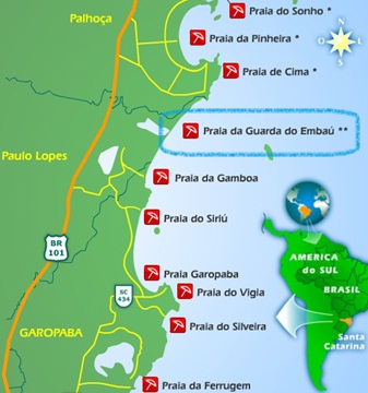 Playas de Brasil: Guarda do Embaú