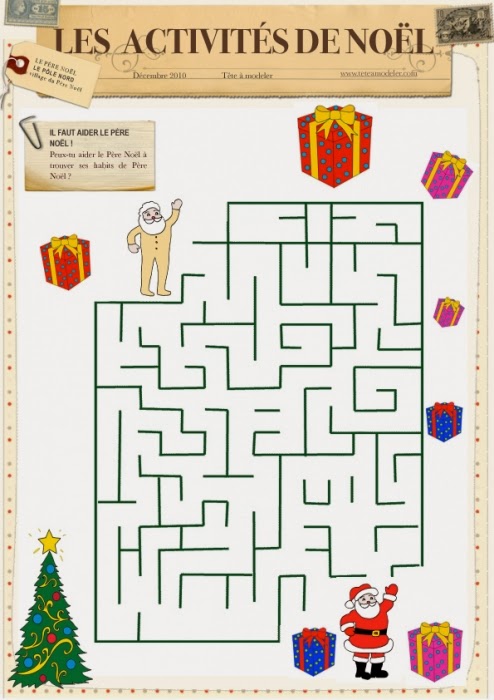 DIY by M.: Cahier d'activités de Noël #printable inside